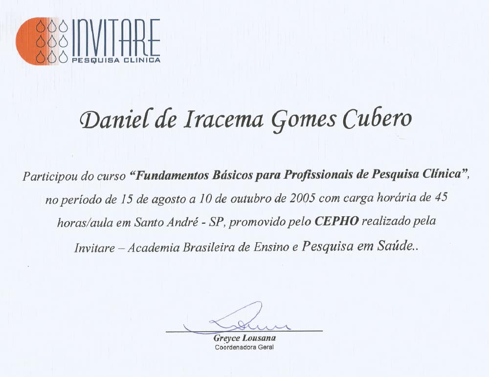 Dr. Daniel Cubero - CEPHO